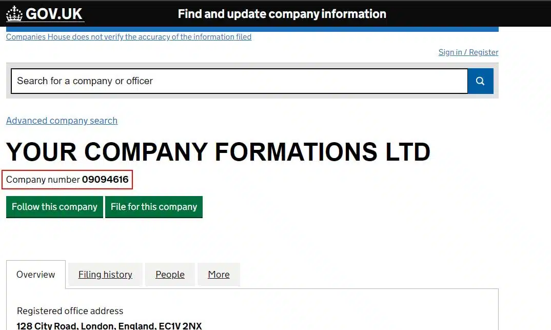 GOV.UK Company Registration Number (CRN Number) Explained!